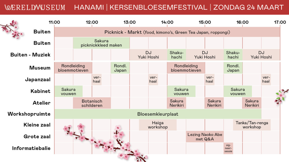 Programma Hanami 2024 | Wereldmuseum Leiden